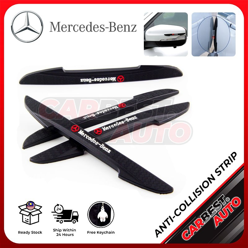 Mercedes-Benz [4 units] Door Guard Edge Protector Anti-Collision Strip ...