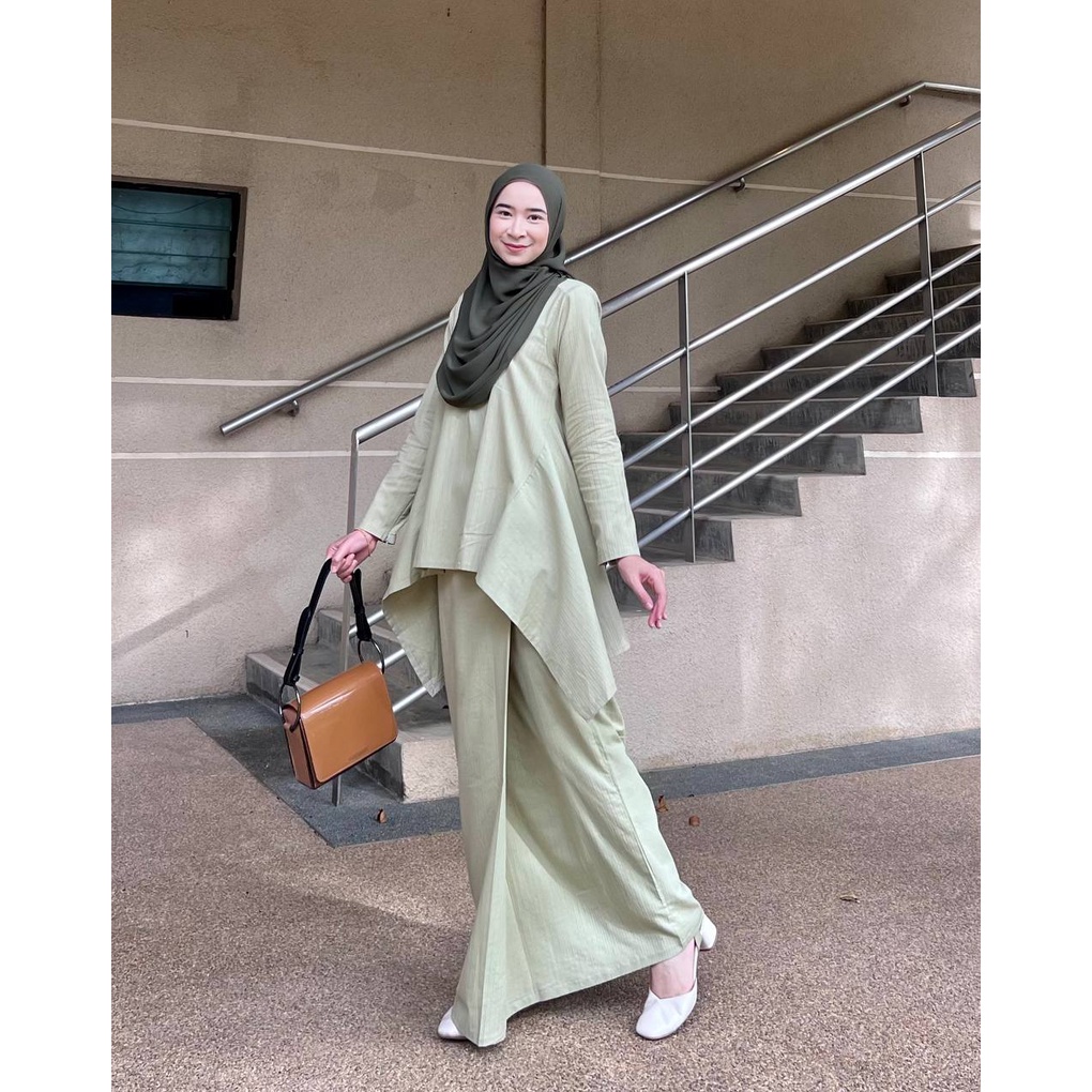 SALE RM75 Rayyan Haya' Alaya Flare Kurung Cotton Comfy Muslimah Wear ...