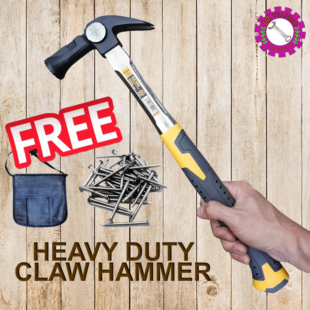 [ LIMITED OFFER ] HIGH CARBON STEEL CLAW HAMMER / MERTUN PANJANG ...