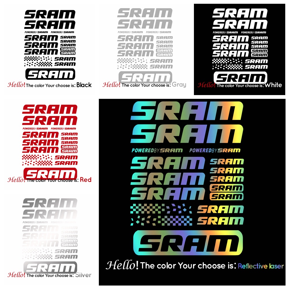 Vinyl sticker compatible with Sram frame DE DE MTB bikes. | Shopee Malaysia