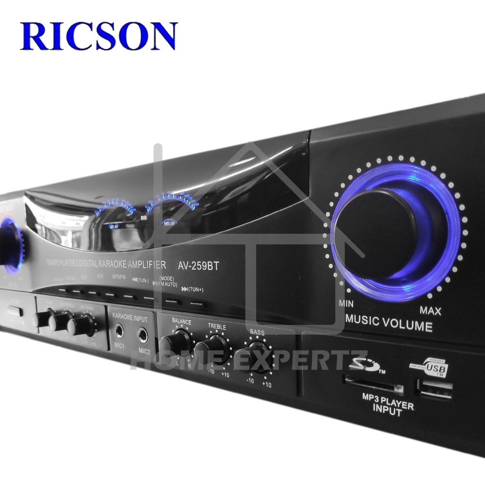RICSON KARAOKE AMPLIFIER WITH FM RADIO / BLUETOOTH / USB PLAYBACK / MIC ...