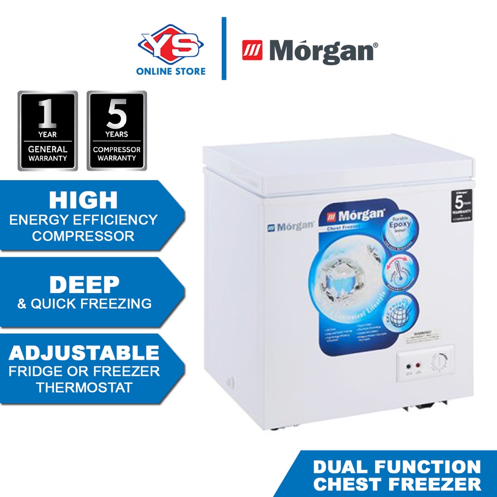 [READY STOCK] Morgan Quick Freezing Dual Function Chest Freezer MCF ...
