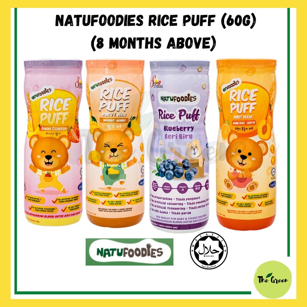 (SALE) NATUFOODIES Rice Puff (60g) | Shopee Malaysia