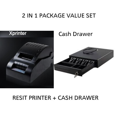 POS set- 3 IN 1 PACKAGE - RESIT PRINTER + CASH DRAWER VALUE SET ...
