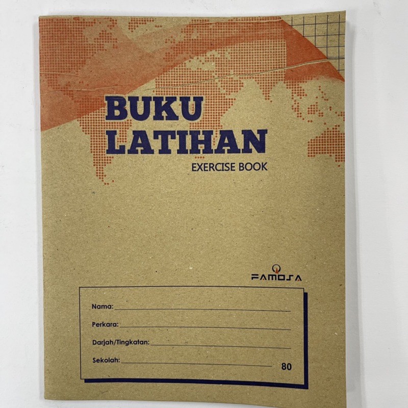 Famosa Exercise Book/ Bukit Latihan (80 pages, Small square) | Shopee ...