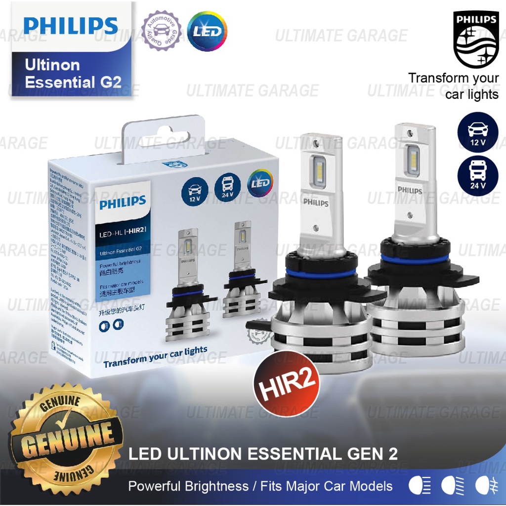 Philips Ultinon Essential LED GEN2 HIR2 9012 Headlight Fog Lamp Bulb ...