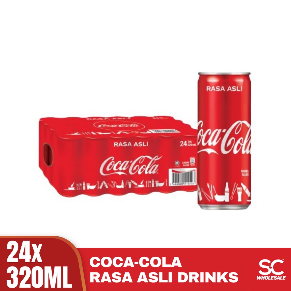 Coca-Cola Coke Less Calories Rasa Asli Coca Cola 320ml x 24 | Shopee ...
