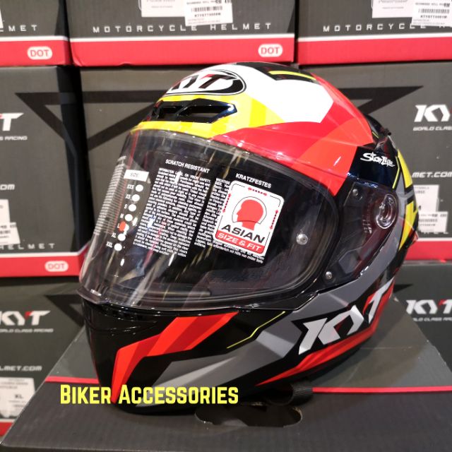 KYT TT Course Flux/Jaume Masia Fullface Helmet *NEW* ORIGINAL | Shopee ...