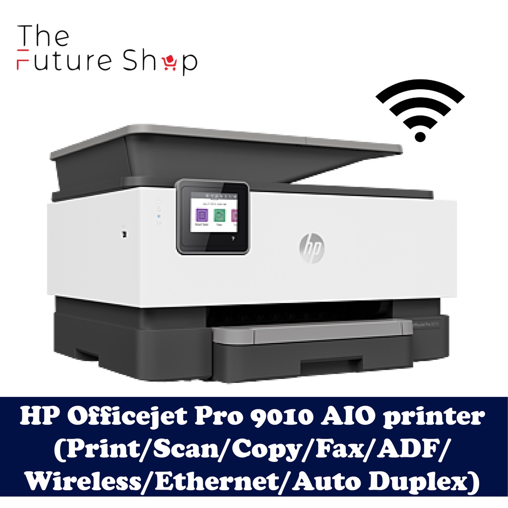 HP Officejet Pro 9010 All-In-One Wireless Printer - Print/Scan/Copy/Fax/Auto Duplex/ADF/Wireless ...