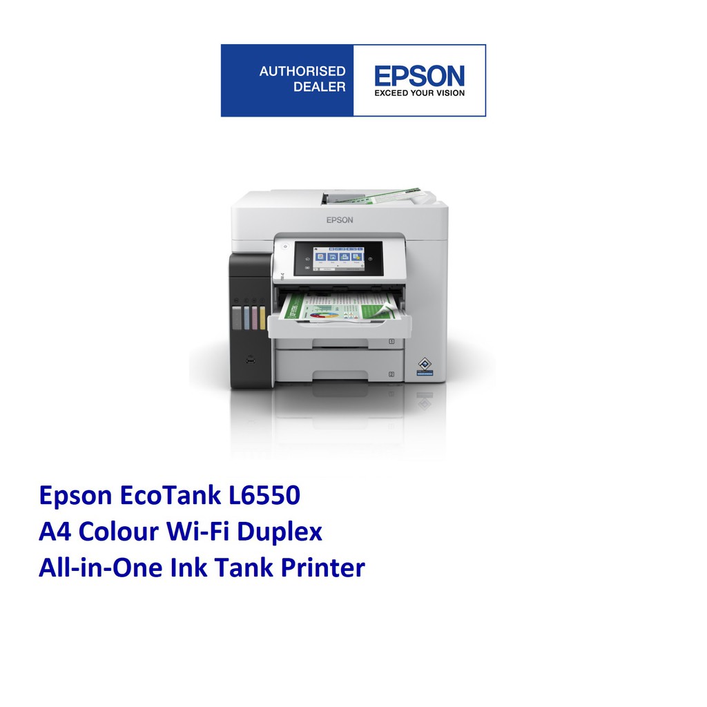Epson EcoTank L6550 A4 Colour Wi-Fi Duplex All-in-One Ink Tank Printer ...