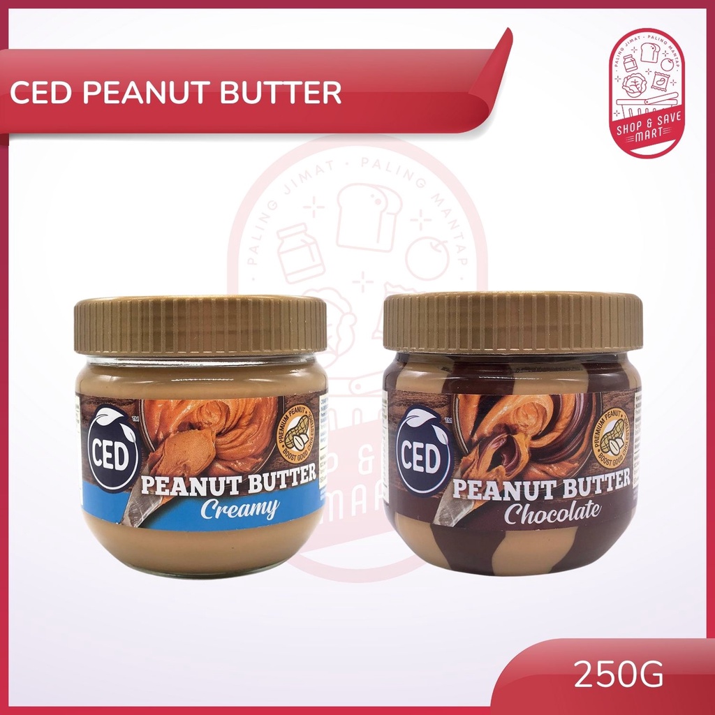 CED Peanut Butter - 250g (Flavor: Creamy / Chocolate) | CED Mentega ...