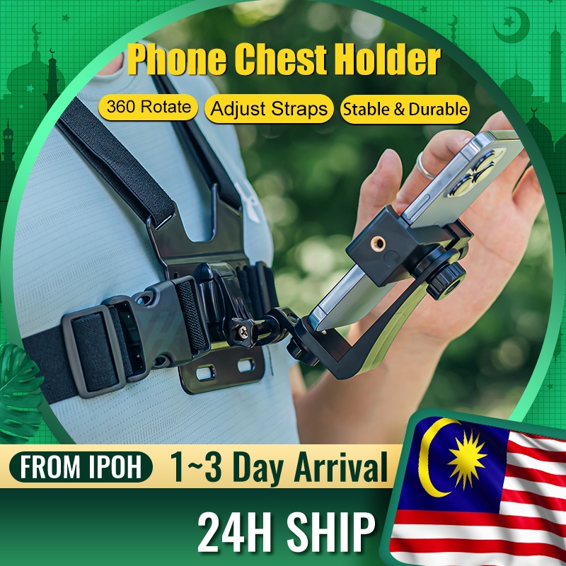 Mobile Phone Chest Strap Chest Phone Holder Harness Strap Cell Phone go ...