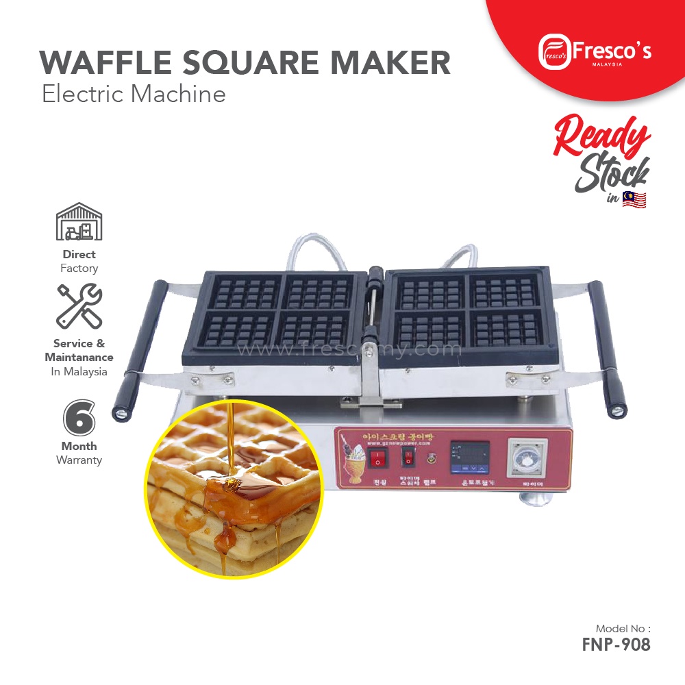 Fresco Waffle Square Maker Machine Square Waffle | Shopee Malaysia