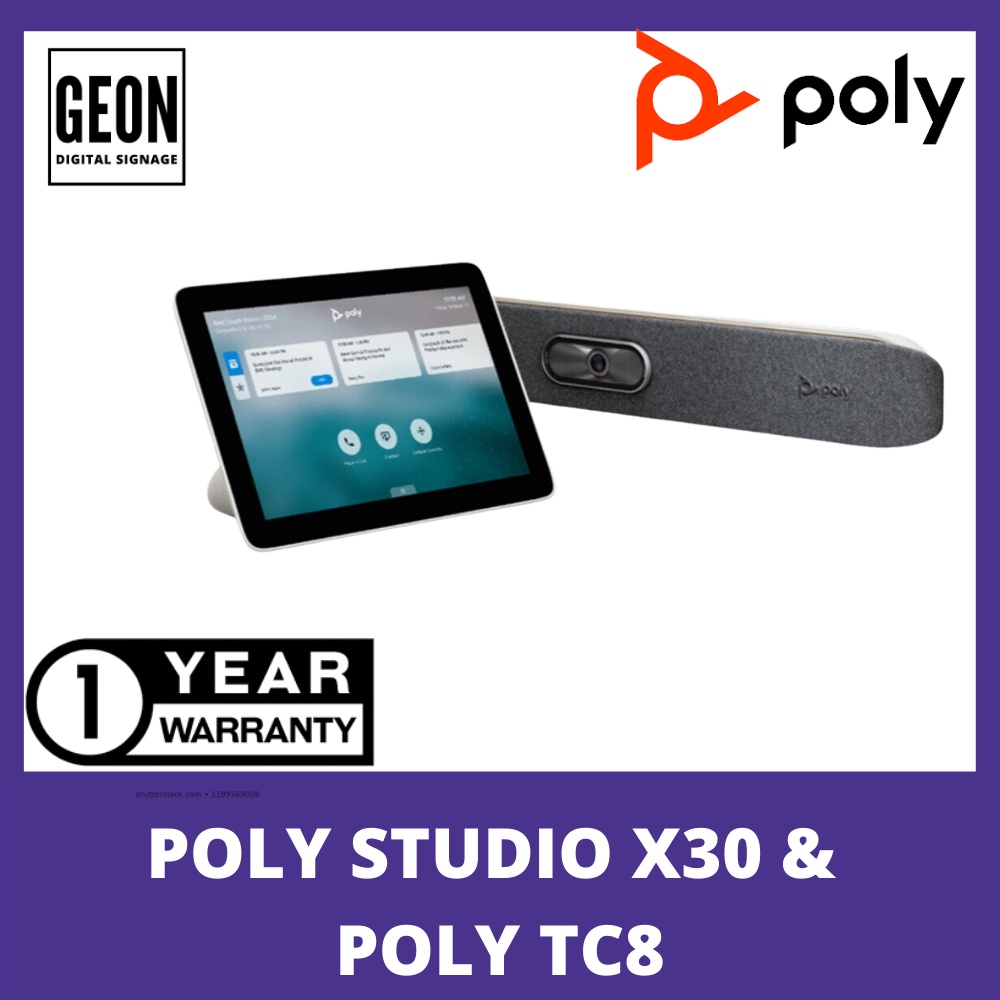 POLYCOM Studio X30 & Poly TC8 All-in-one 4K Video Conference ...