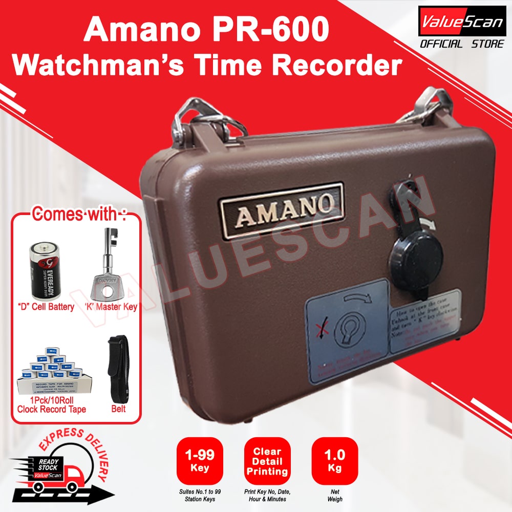 AMANO PR-600 Watchman Clock | Shopee Malaysia