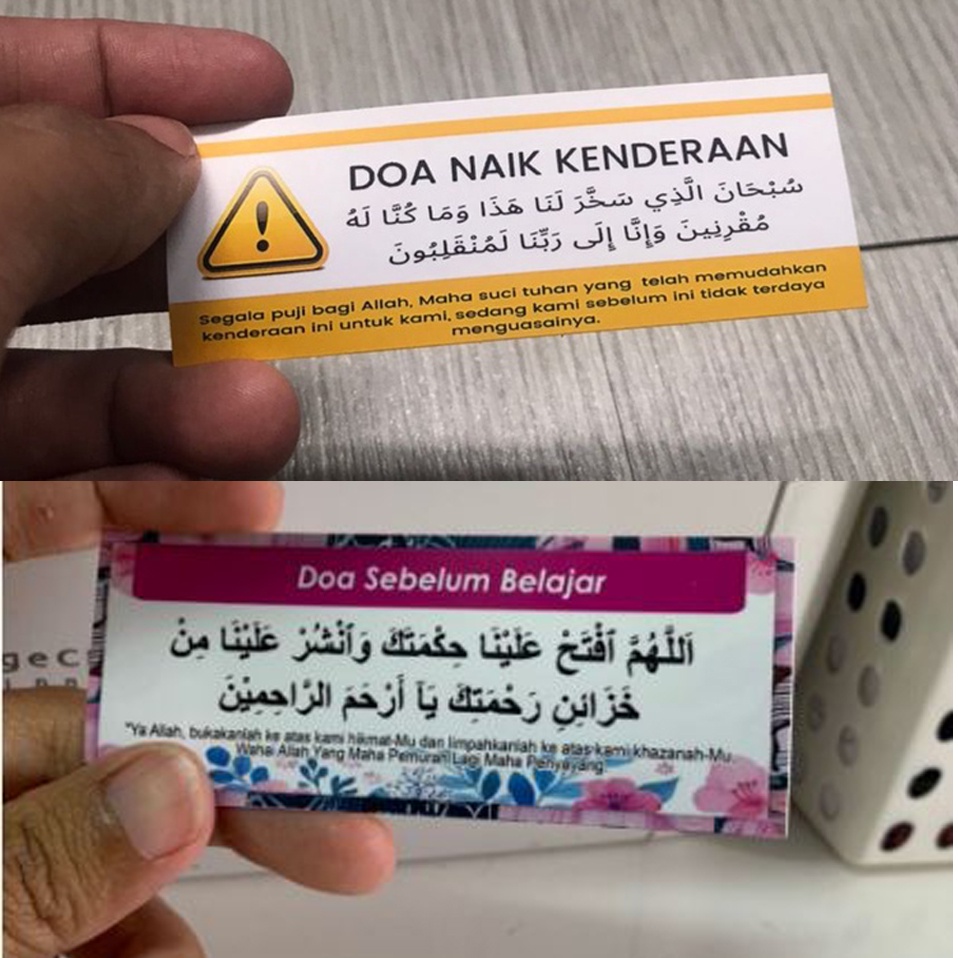 Sticker DOA Naik KENDERAAN (Kalis air) & Sticker DOA BELAJAR | Shopee ...