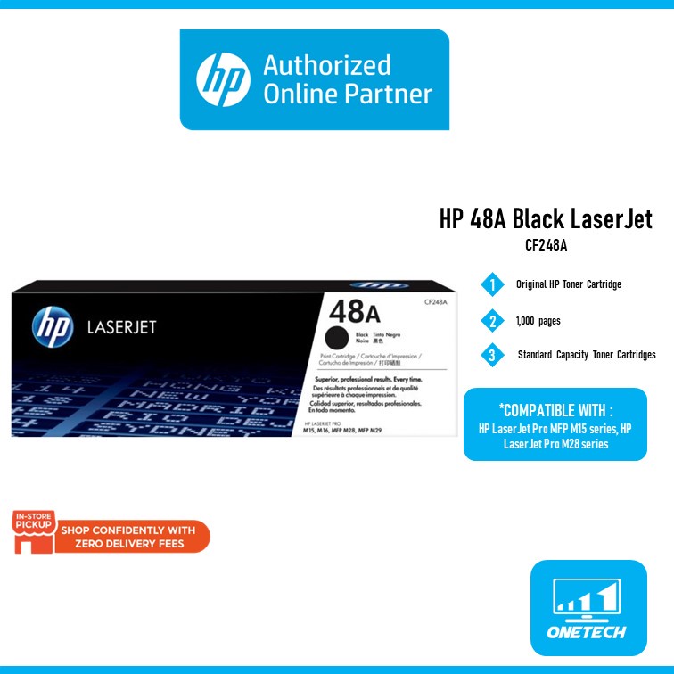 HP CF248A 48A Black Original LaserJet Toner Cartridge | Shopee Malaysia