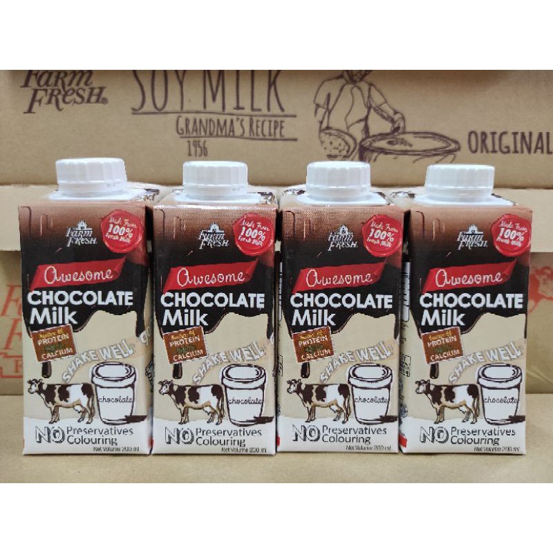 💥Ready Stock!💥SUSU COKLAT FARM FRESH Premium Chocolate UHT 200ml ...