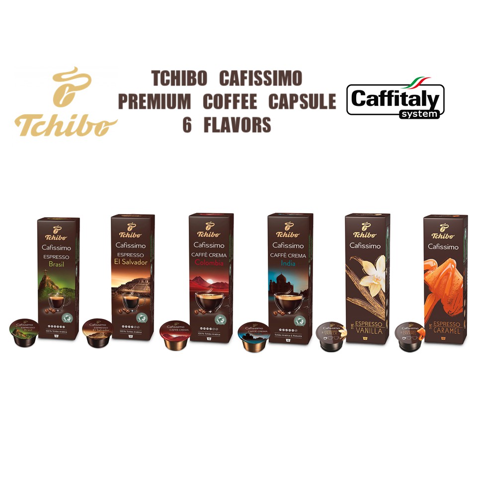Tchibo Cafissimo Coffee Capsules Premium 6 Flavors ( Caffitaly System ...