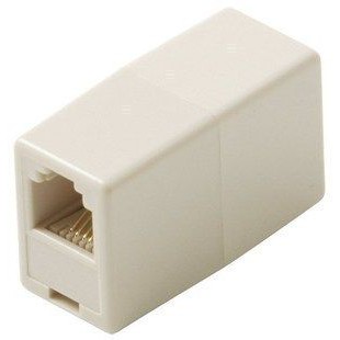 RJ11 Telephone Straight Coupler Cable Extender Joiner Adapter Connector ...