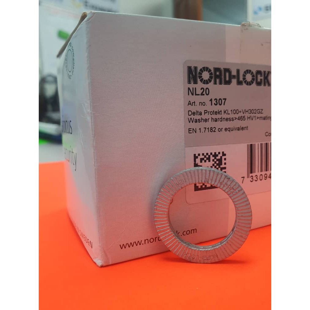 NL20-NORD LOCK (STEEL) WEDGE-LOCKING WASHER WITH ORIGINAL OEM CERTIFICATE FROM SWEDEN | Shopee ...