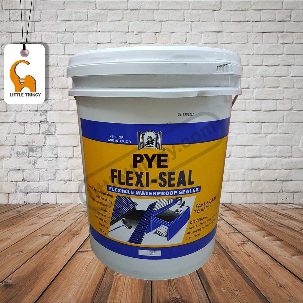 20Kg PYE Flexi-Seal Grey colour Flexible Waterproof Sealer LittleThingy ...