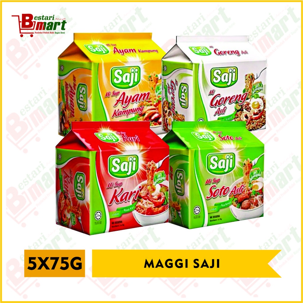 SAJI MEE SEGERA/ MAGGI MUSLIM PELBAGAI PERISA Produk muslim HALAL DAN ORI | Shopee Malaysia