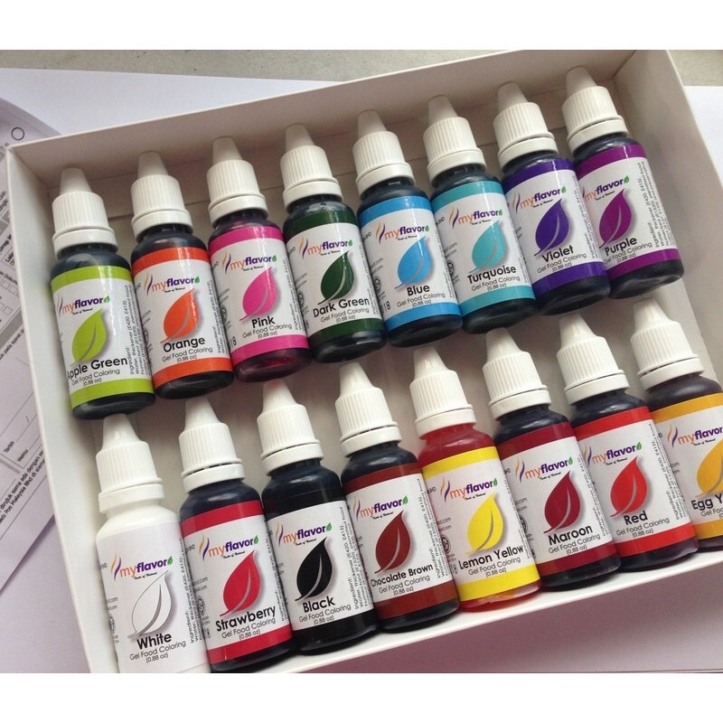 Gel Color My Flavor 25g Colouring White |Army Green |Navy Blue | Black ...