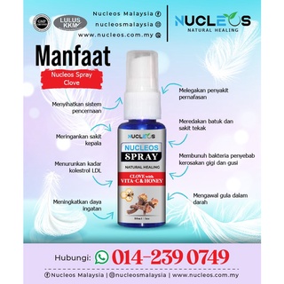 Spray Kerongkong Cengkih (Nucleos Spray) Ubat Sakit Tekak, Batuk ...