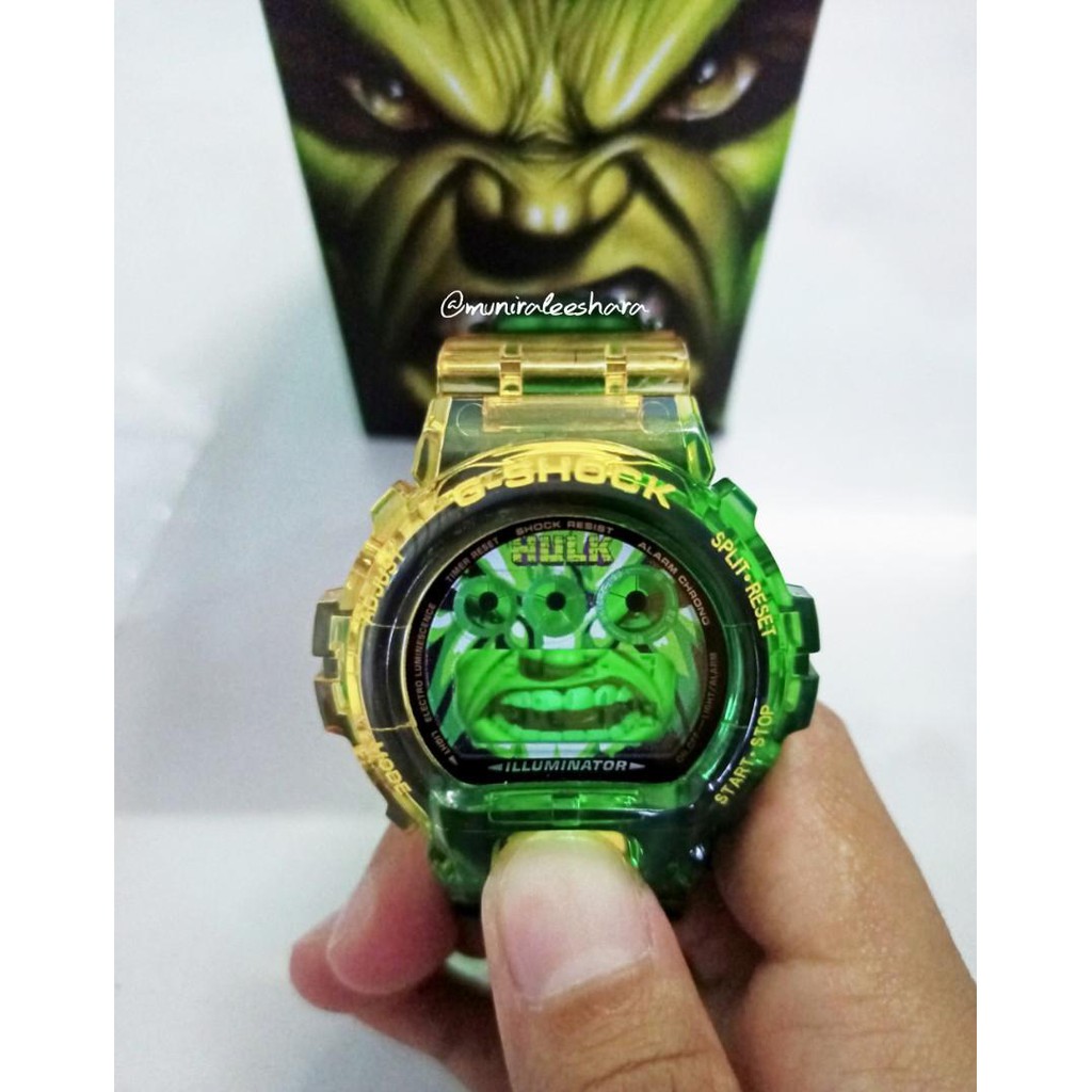 Original G-SHOCK Casio custom jely hulk (DW-6900 module 3230) | Shopee ...