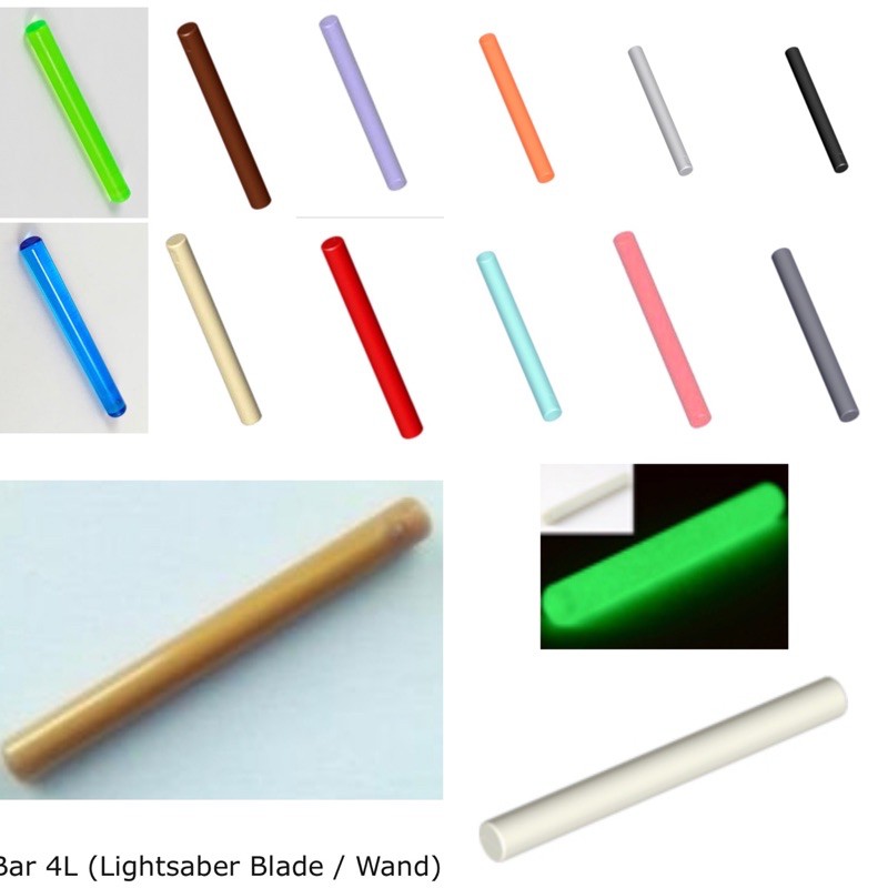 LEGO Lightsaber TOY Blade / Wand for Minifigure Lego Starwars (30374 ...