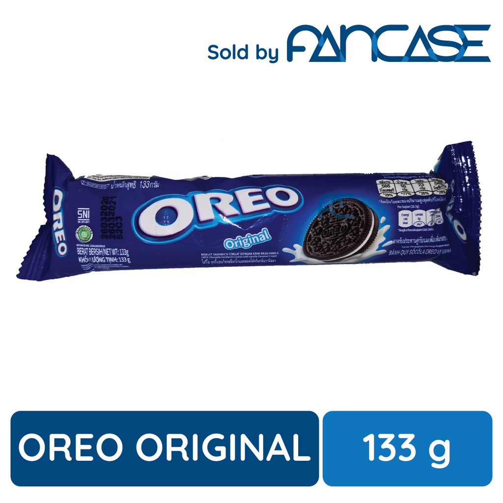 Oreo Sandwich Cookies 133g (Vanilla) - Orea Original; Oreo Vanilla ...