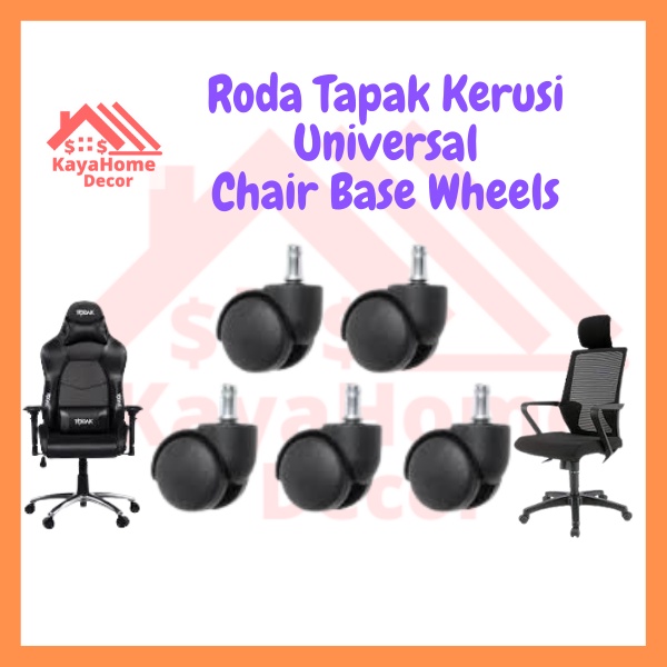 Roda Kerusi Pejabat Office Chair Wheel Berkualiti | Shopee Malaysia