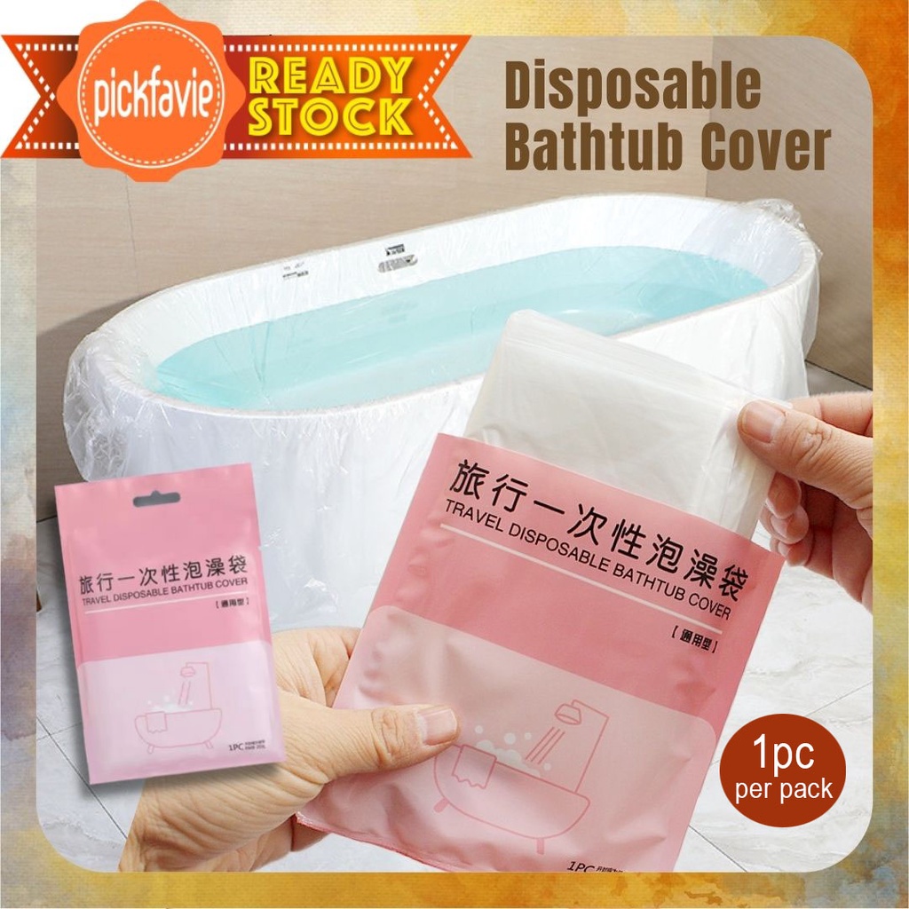 Plastic Disposable Bath Tub Cover for Travelling Bath Bag IP88 | Shopee ...