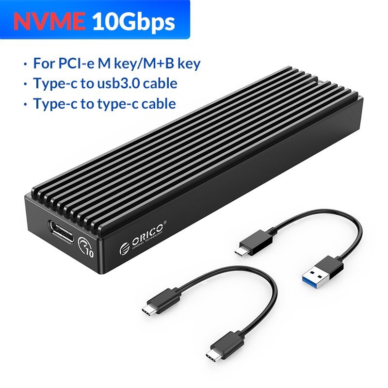 Official ORICO M.2 NVME Enclosure USB C Gen2 10Gbps PCIe SSD Case M2 SATA NGFF 5Gbps SSD ...