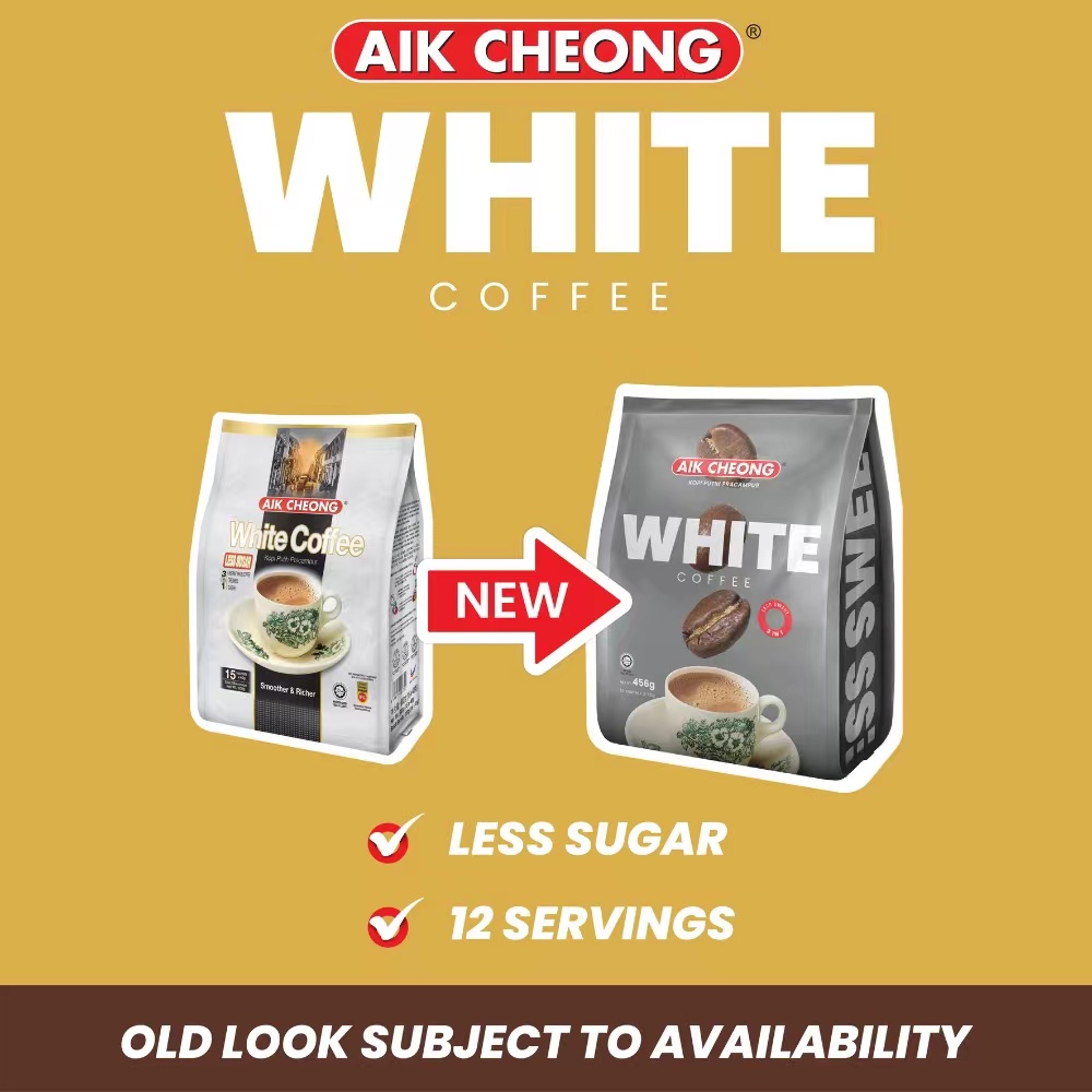 AIK CHEONG White Coffee 3 in1 - Original / Less Sweet / Kosong | Shopee Malaysia