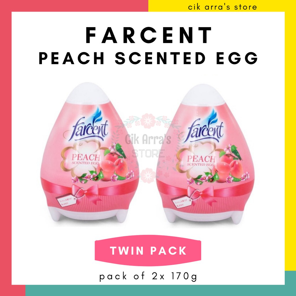 Farcent Air Freshener Peach Scented Egg 170g (Twin Pack) | Shopee Malaysia