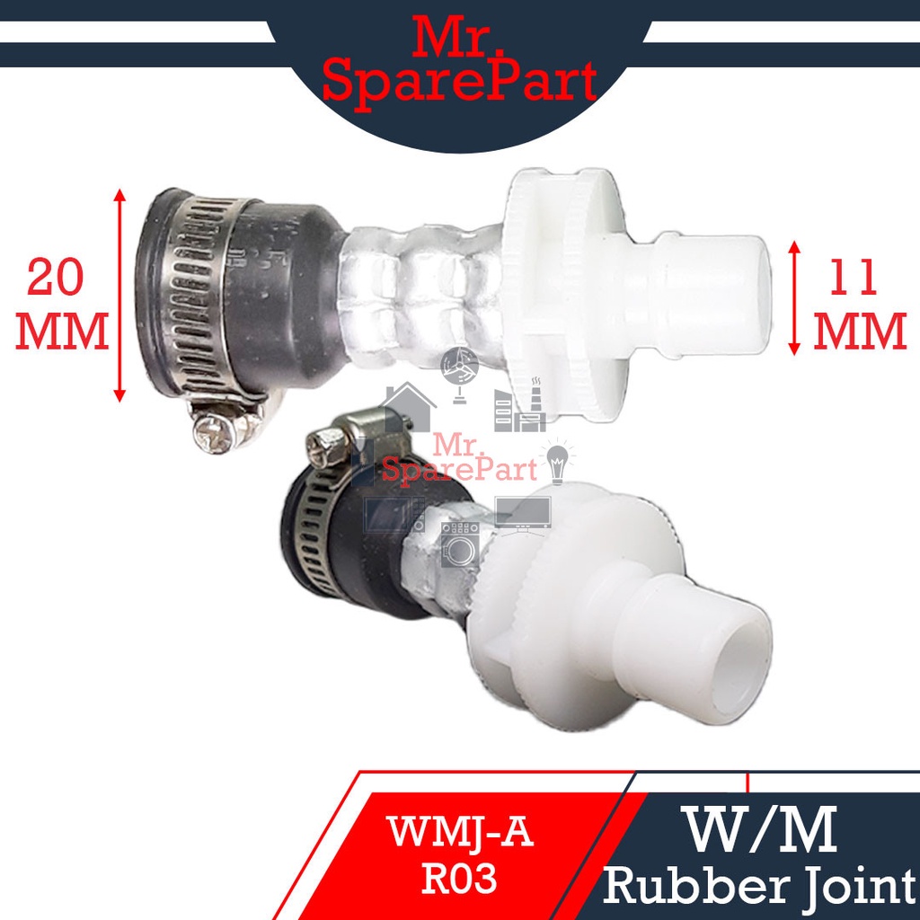 ( Universal ) Washing Machine Inlet Hose Rubber Joint ( WMJ-A R03 ...