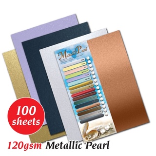 A4 120gsm Metallic Pearl Card | Metallic Paper / Metallic Card / Kertas ...