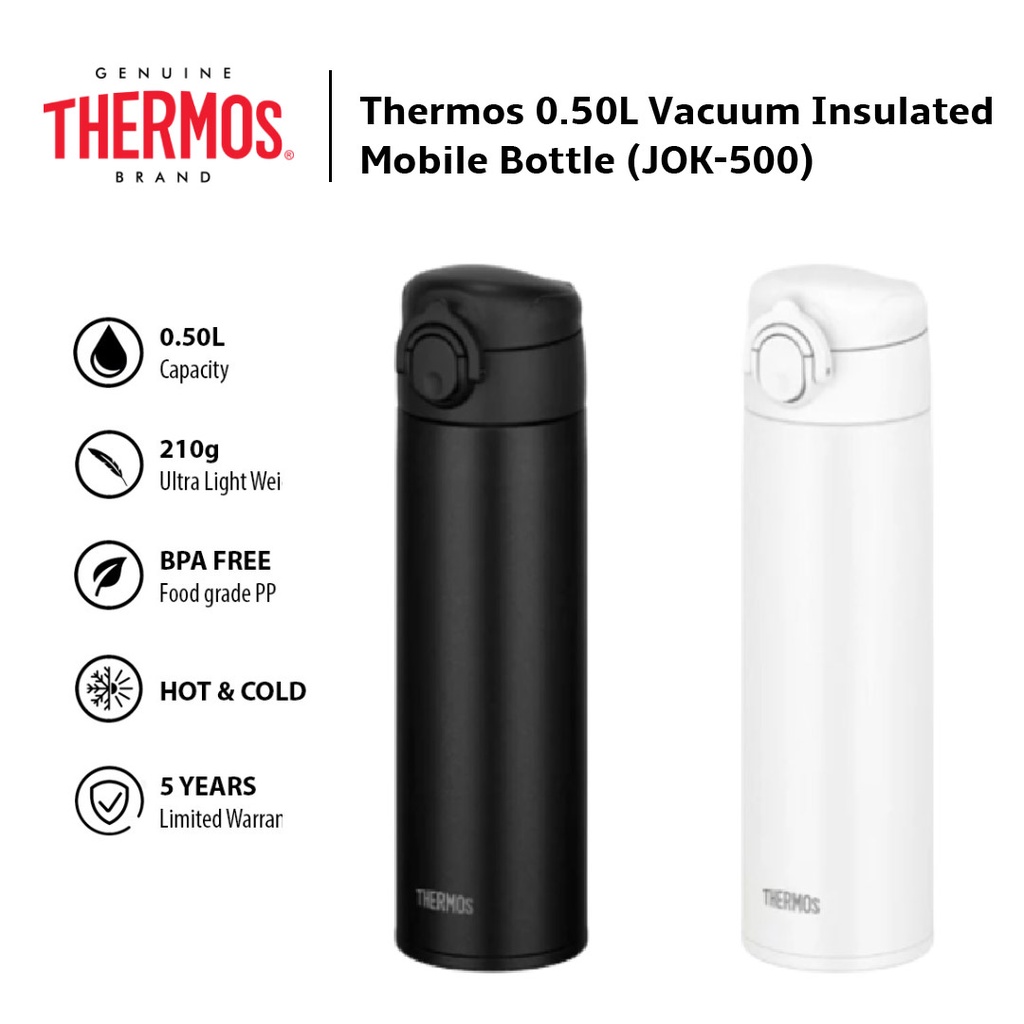 Thermos 500ml Vacuum Insulated Mobile Bottle (JOK-500) | Shopee Malaysia