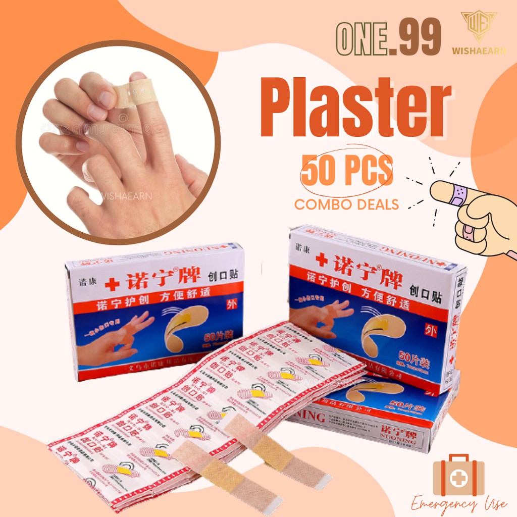 [Ready Stock] PLASTER 50 STRIPS Plaster Luka Berubat | Shopee Malaysia