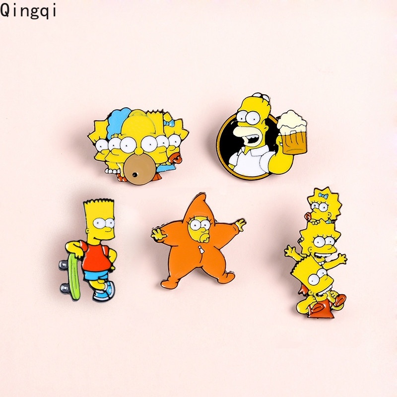 Funny Bart Simpson Loser Lisa Enamel Pins Bag Clothes Lapel Pin TV Show ...