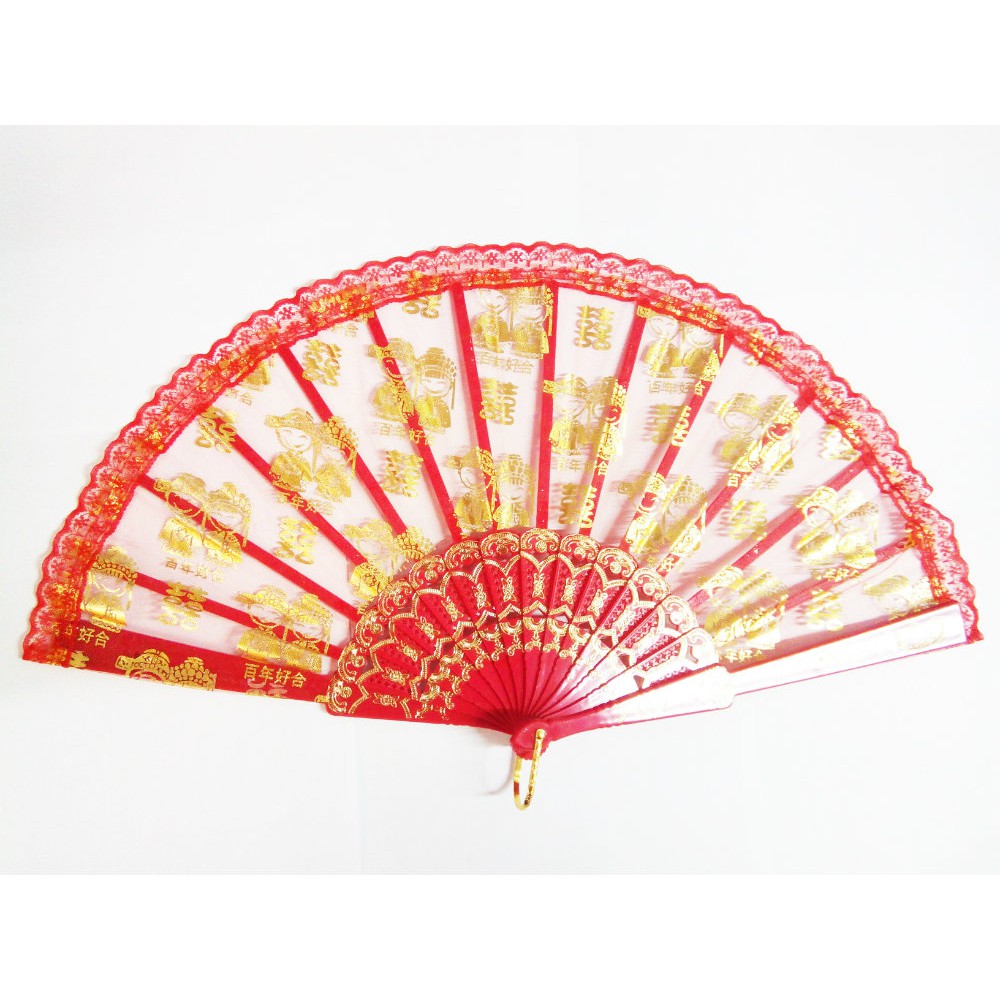 Chinese Fan Traditional Wedding Red Fan | Shopee Malaysia