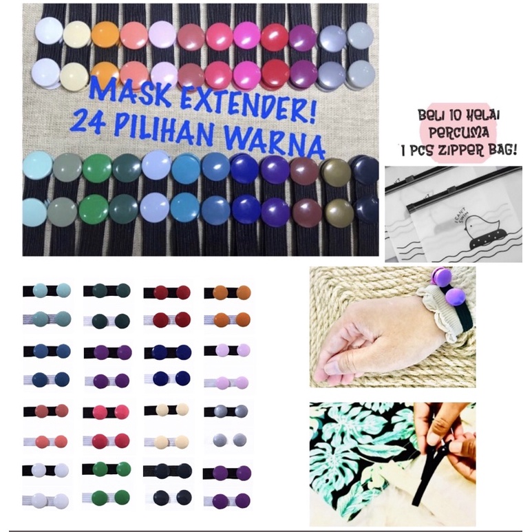 ( PREMIUM BUTTON ) mask extender. hijab | Shopee Malaysia