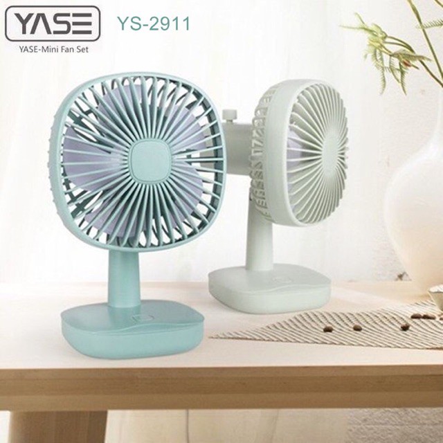 YASE YS2911 Portable Rechargeable Mini Desk Lamp Fan / 360 Adjust / 3 ...