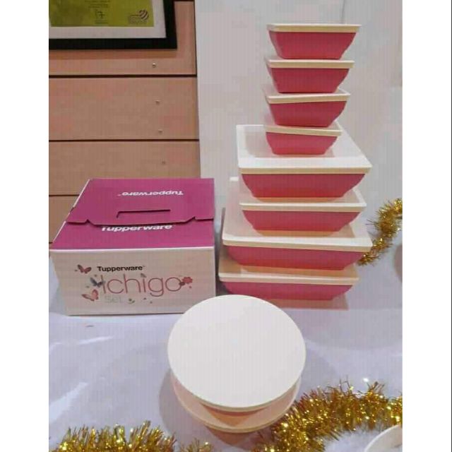 Ichigo pink set by tupperware Indonesia | Shopee Malaysia