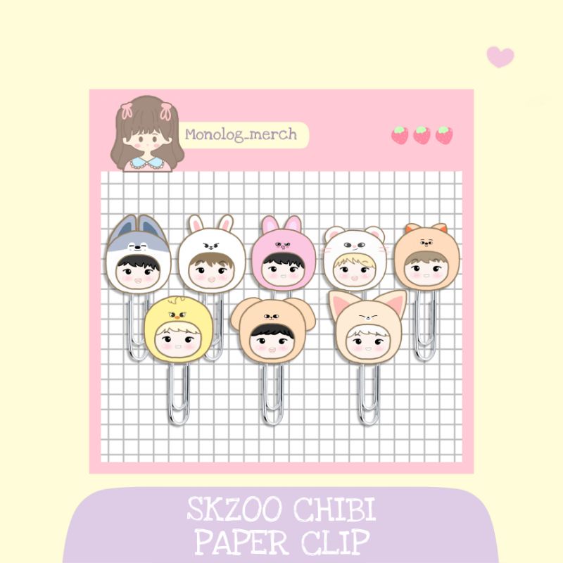 Skzoo chibi paper clip | Shopee Malaysia