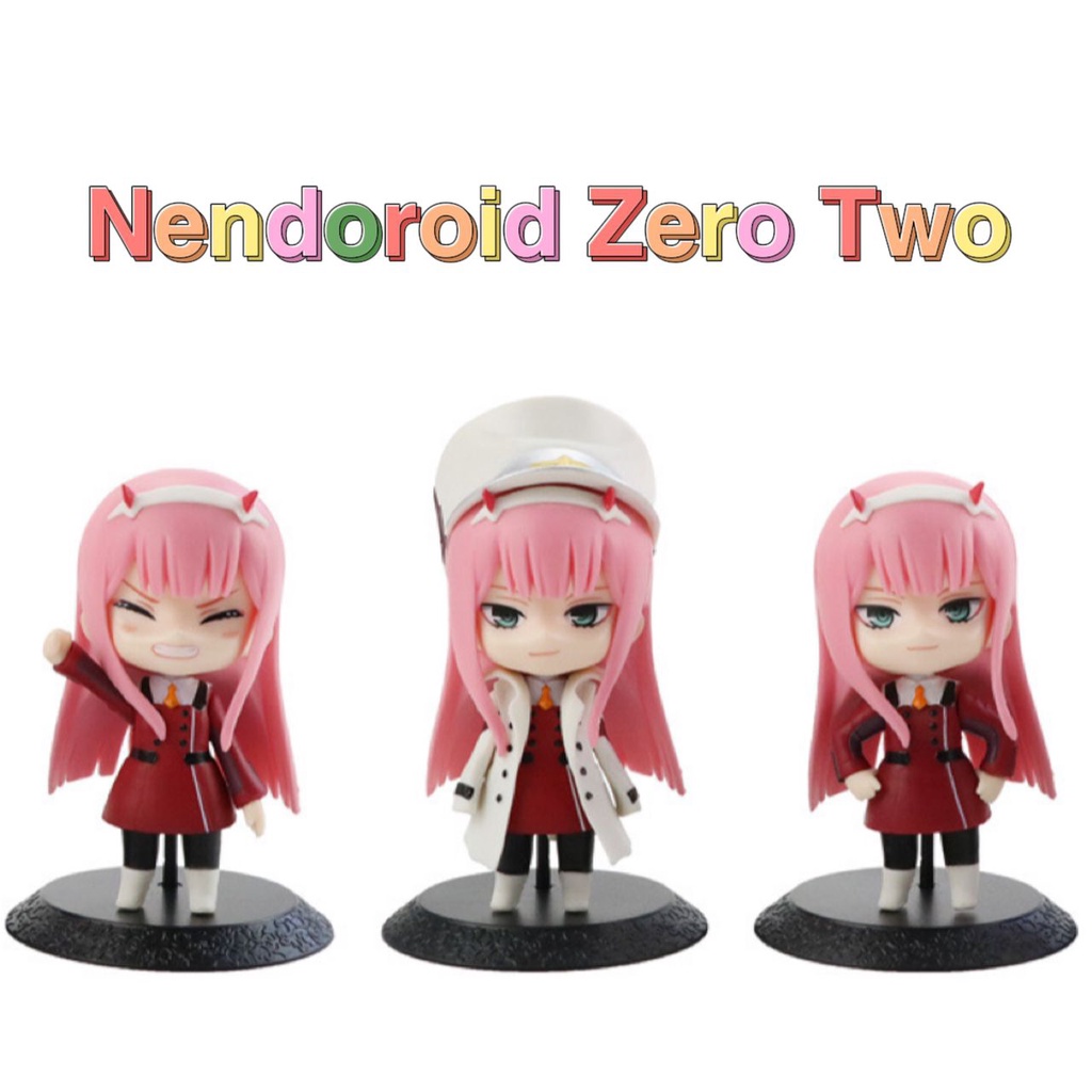 OME 9cm Nendoroid Zero Two Anime Figure Collection Toy Cake Topper ...