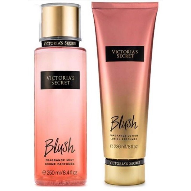 Original Victoria Secret Blush Body Mist And Lotion Combo Set Shopee Malaysia