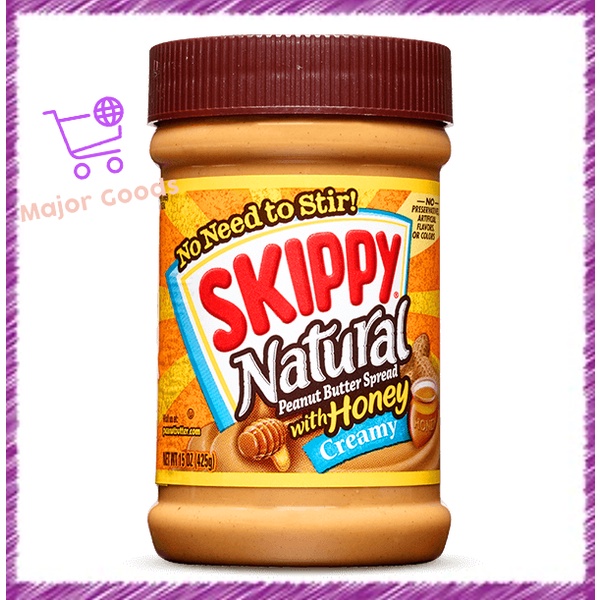Skippy Natural Creamy with Honey Peanut Butter 15oz | Shopee Malaysia